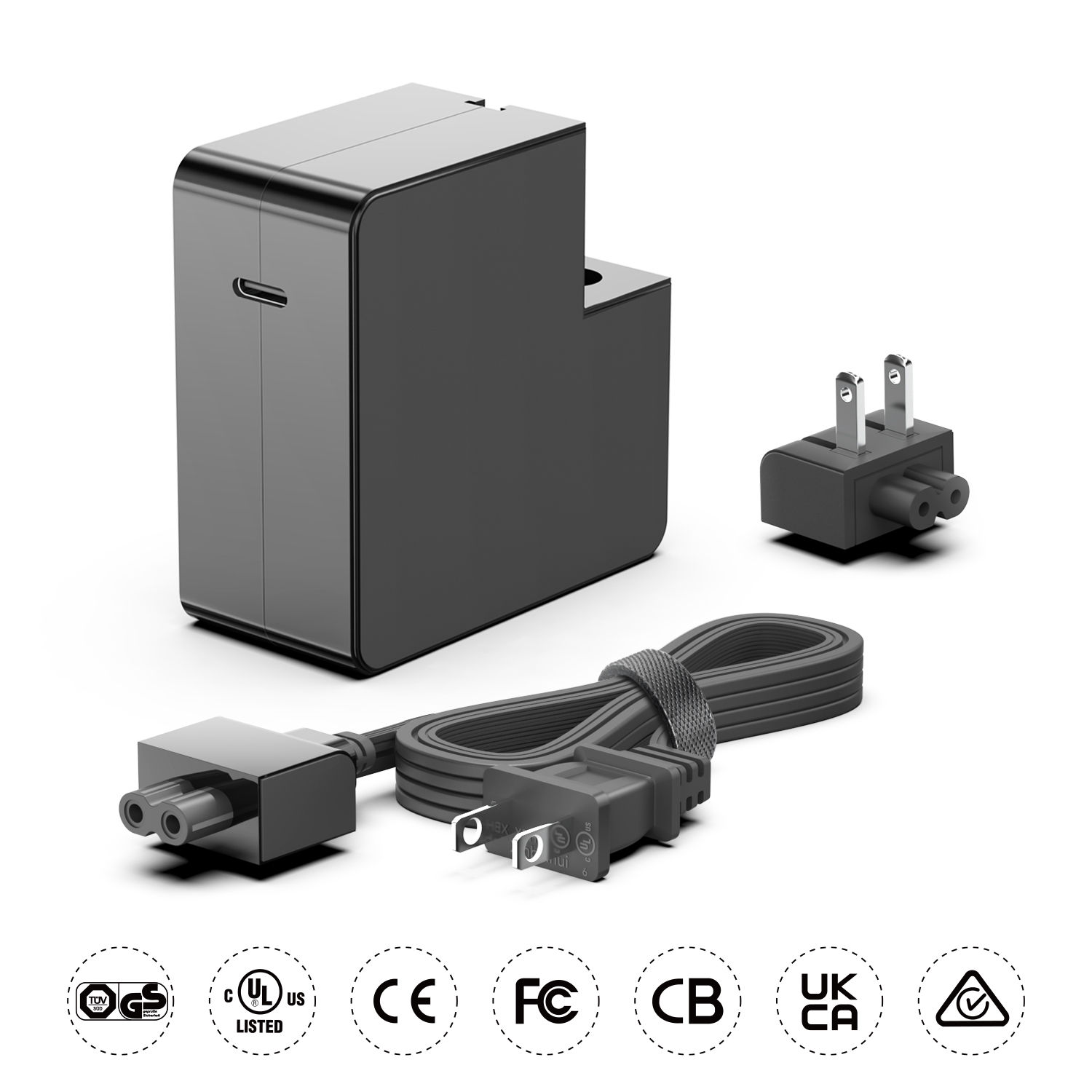 Detachable 45W USB C PD Power Adapter with Interchangeabl Plugs ...