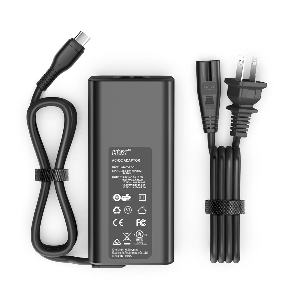 Desktop 65W USB C PD Power Adapter - Shenzhen Huikeyuan Co.,Ltd