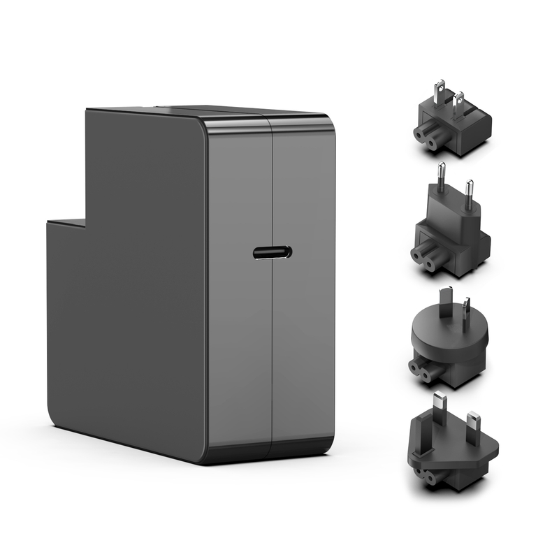 Detachable 65W USB C PD Power Adapter with Interchangeabl Plugs ...